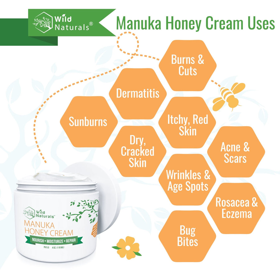 Manuka Honey Eczema Cream | Nourish & Soothe Dry Skin – Wild Naturals
